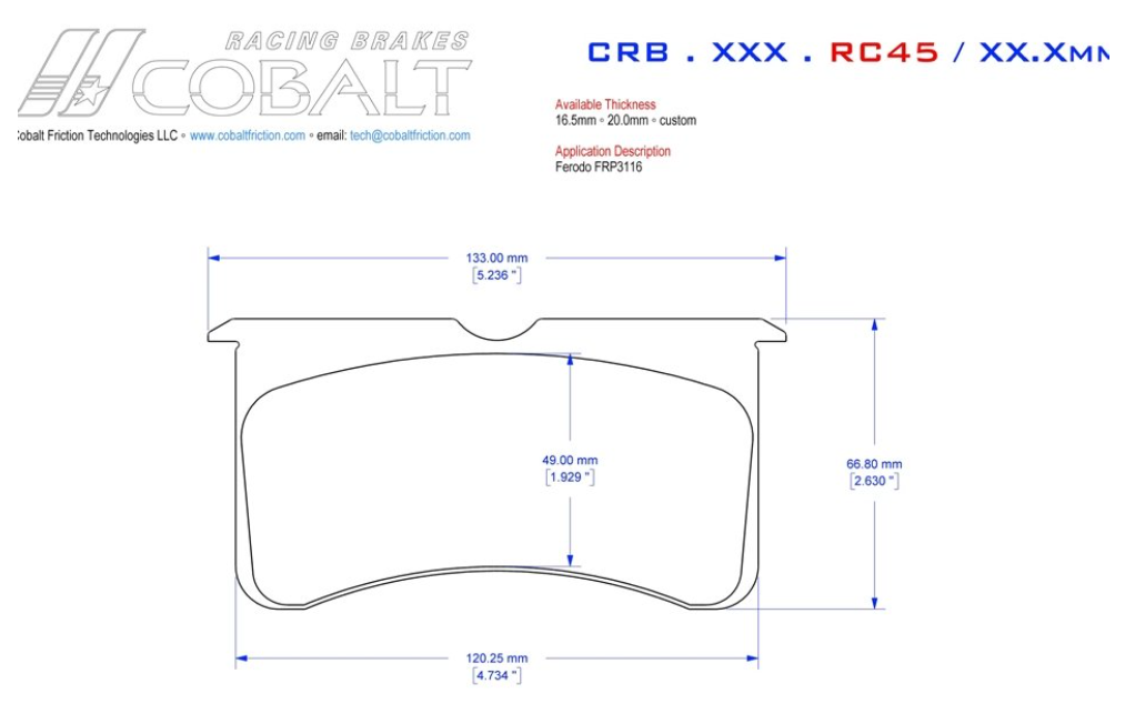 Cobalt Friction CRB.XRx.RC45 - Electron Sport