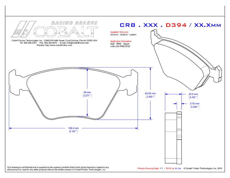 BMW E36 / E46 / 330ci CRB.XRx.D394 (Front) - Electron Sport