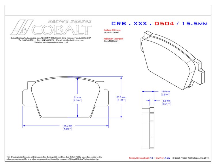 Acura NSX CRB.XRx.D504 (Rear) - Electron Sport
