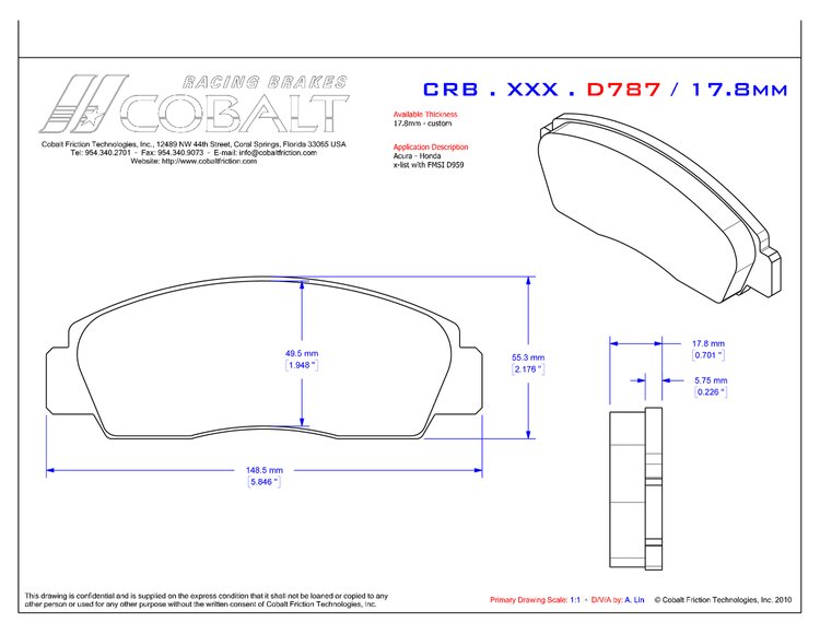 Acura TSX CRB.XRx.D787 (Front) - Electron Sport